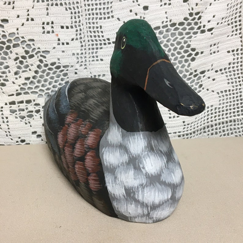 Paper Mache Shoveler Duck Decoy Northern Shoveler Made in - Etsy