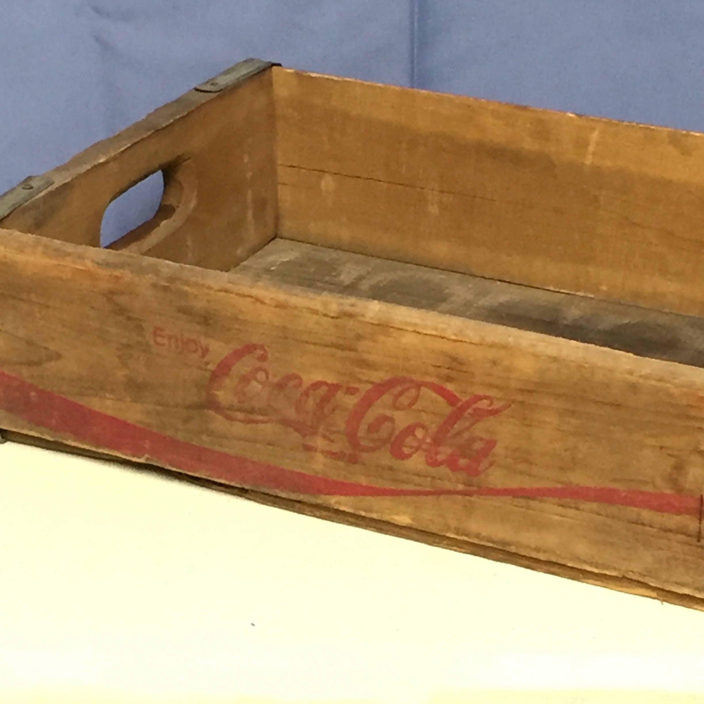 Vintage Coca Cola Wooden Crate, Coke Advertising Crate Box, Soda Pop ...