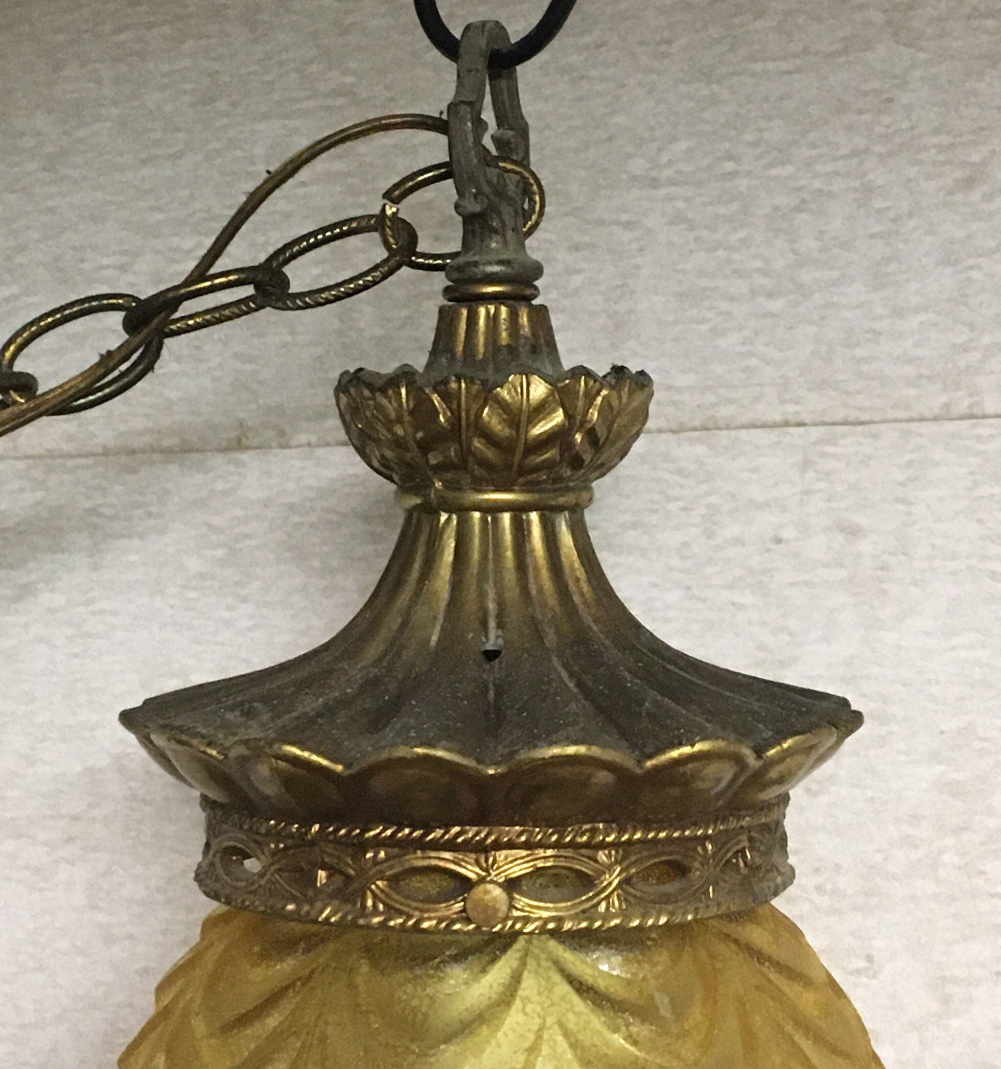 Carl Falkenstein #4086 Mid Century Hanging Light, 1966, Filigree ...