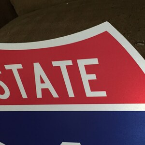 Vintage Original INTERSTATE 81 Sign Highway Shield NEW OLD Stock Metal ...