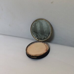 Enamel and Guilloche Mirror, Powder Compact - Etsy