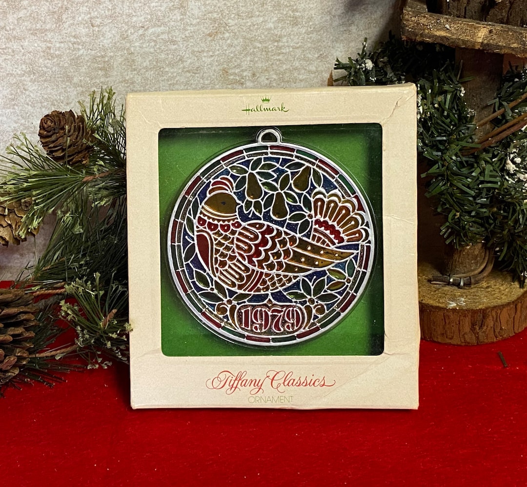 Hallmark Tiffany Classics, 1979 Partridge in a Pear Tree Ornament - Etsy