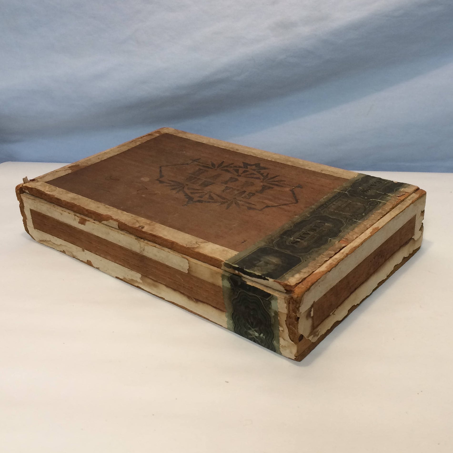 VERY RARE Antique Wooden Cigar Box With 1883 Henry Clay Tax Stamp very-rare-antique-wooden-cigar-box-with-1883-henry-clay-tax-stamp