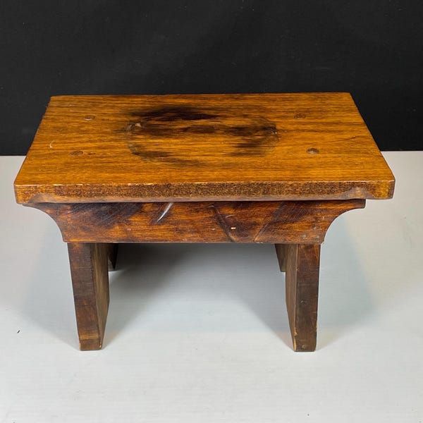 Wooden Footstool - Etsy