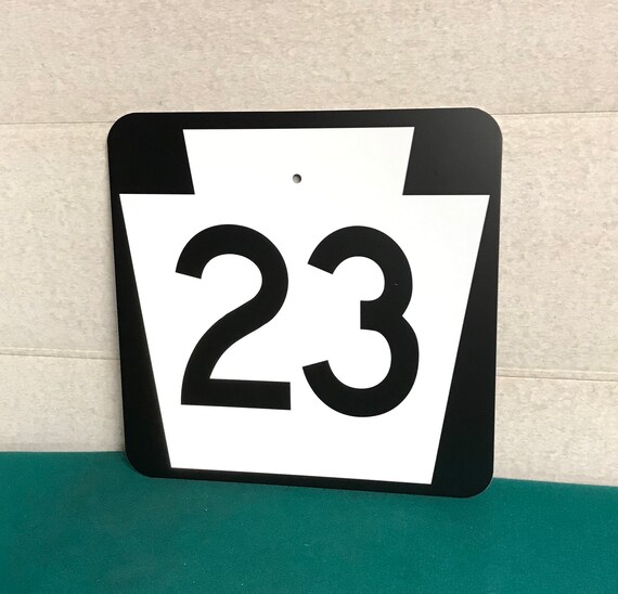 Authentic Pa Route 23 Metal Highway Sign Real Road Sign | Etsy