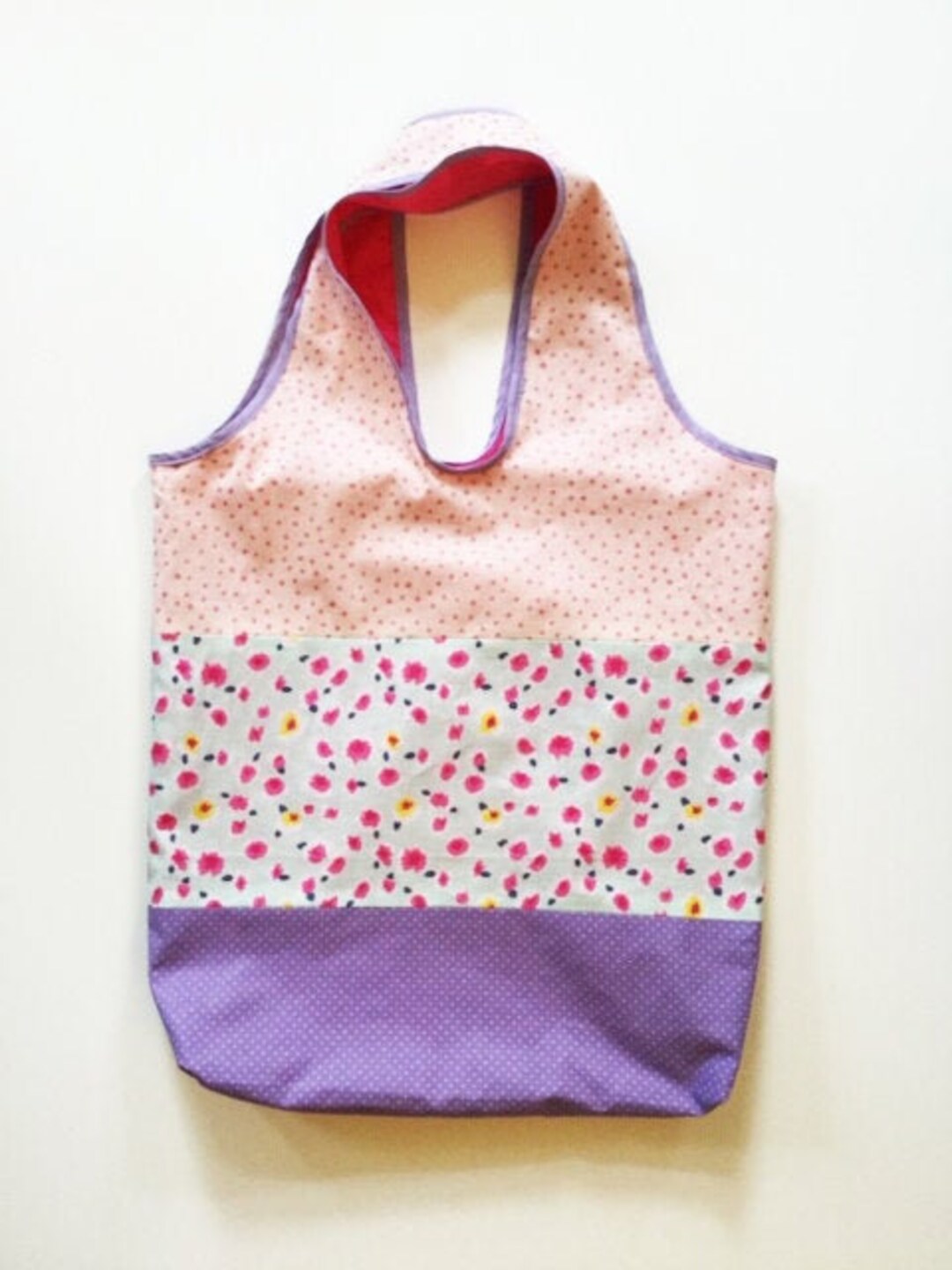 Colour Block Shopping Bag Sewing Pattern PDF File - Etsy