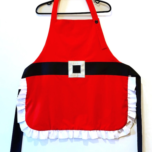 Santa Apron - Etsy