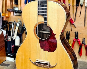 Greek Custom Folk Guitar Handmade Greek Folk Parlor Style Guitar ...