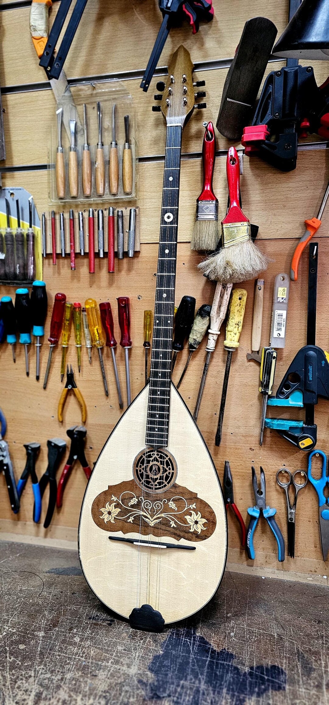 Custom 6 String Bouzouki | Handmade Professional 6 String Greek ...