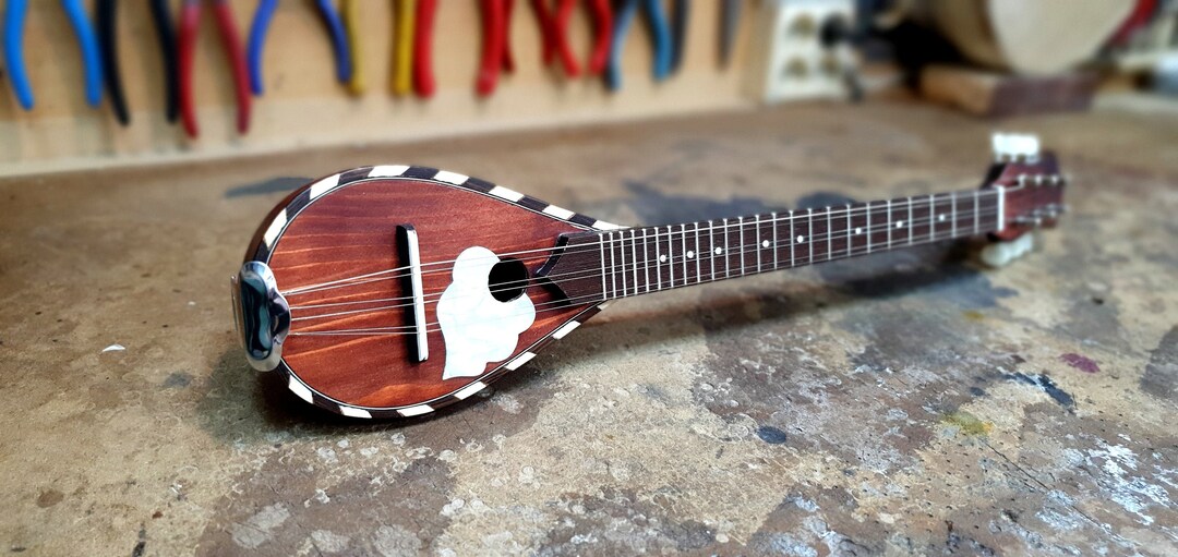 Original Baglamas | Handmade Traditional 6 String Greek Solid Body ...