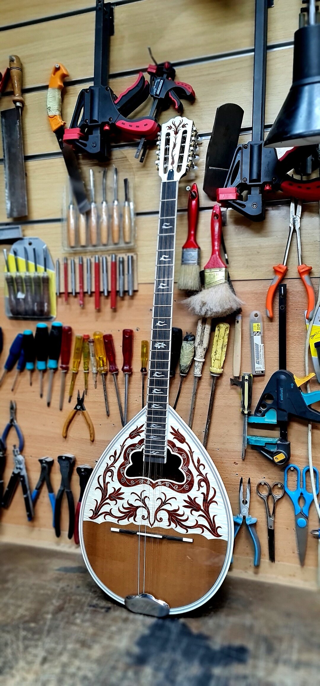 Professional 8 String Bouzouki Handmade Traditional Greek Eight 8 String Bouzouki Premium ...