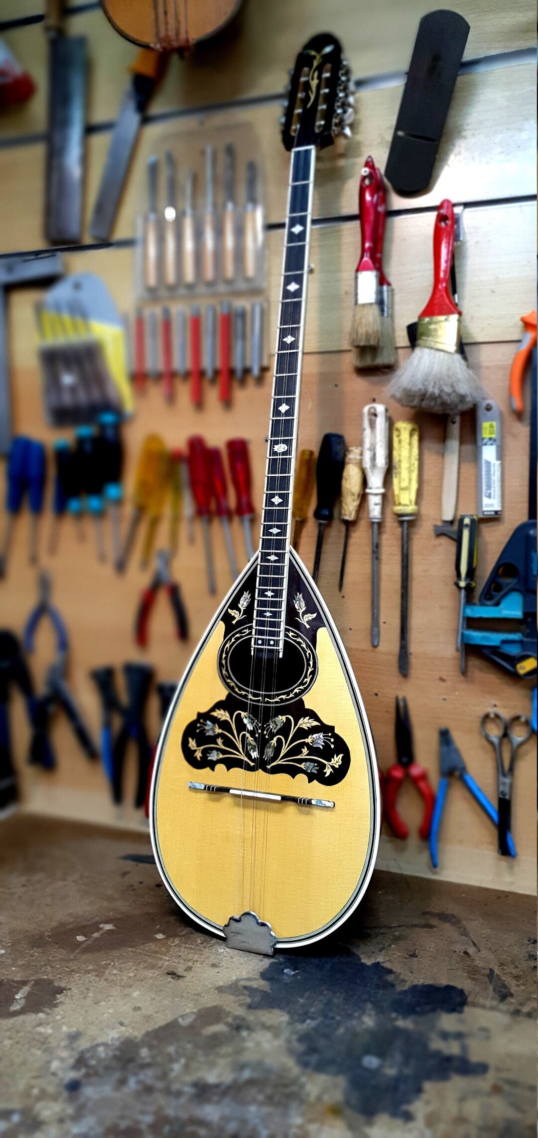 Custom 6 String Bouzouki | Handmade Unique Antique Style Professional 6 ...