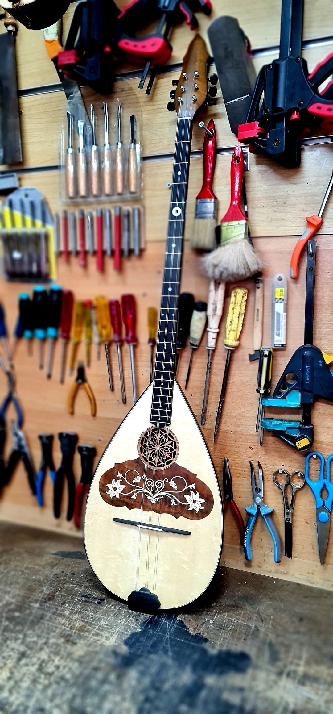 Custom 6 String Bouzouki Handmade Professional 6 String Greek Bouzouki ...