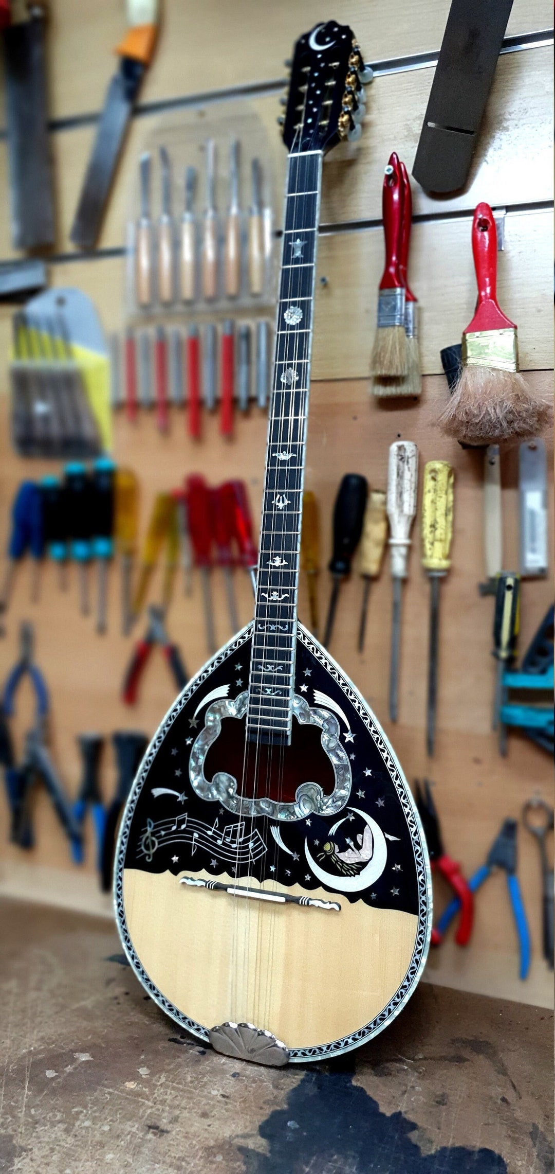 Custom 8 String Bouzouki | Handmade Custom Designed Professional 8 ...