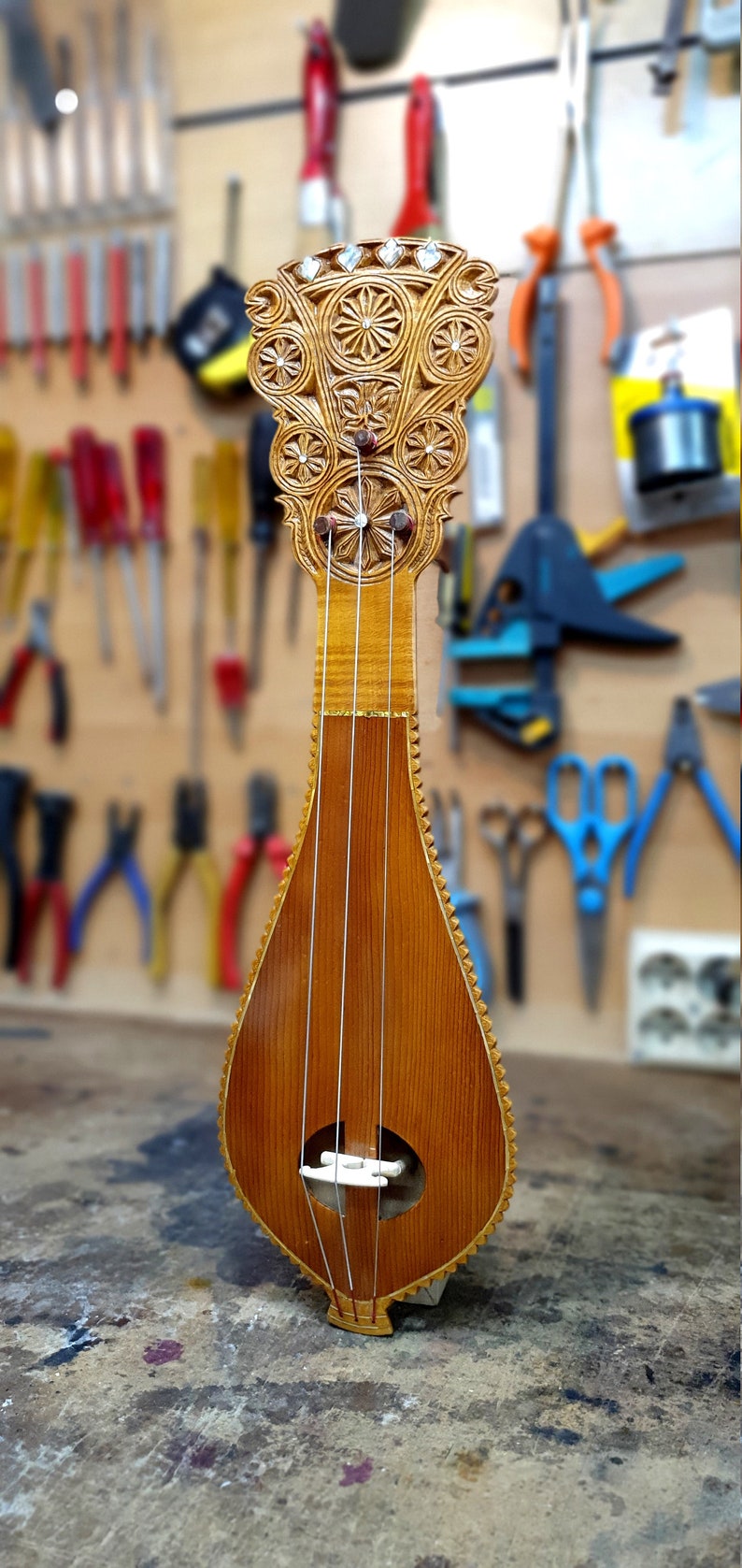 Historic Cretan Lyra Antiquity Copy Traditional Lyra From - Etsy