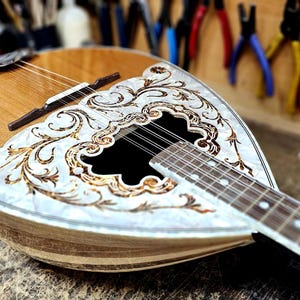Premium 8 String Bouzouki | Handmade Traditional 8 String Greek ...
