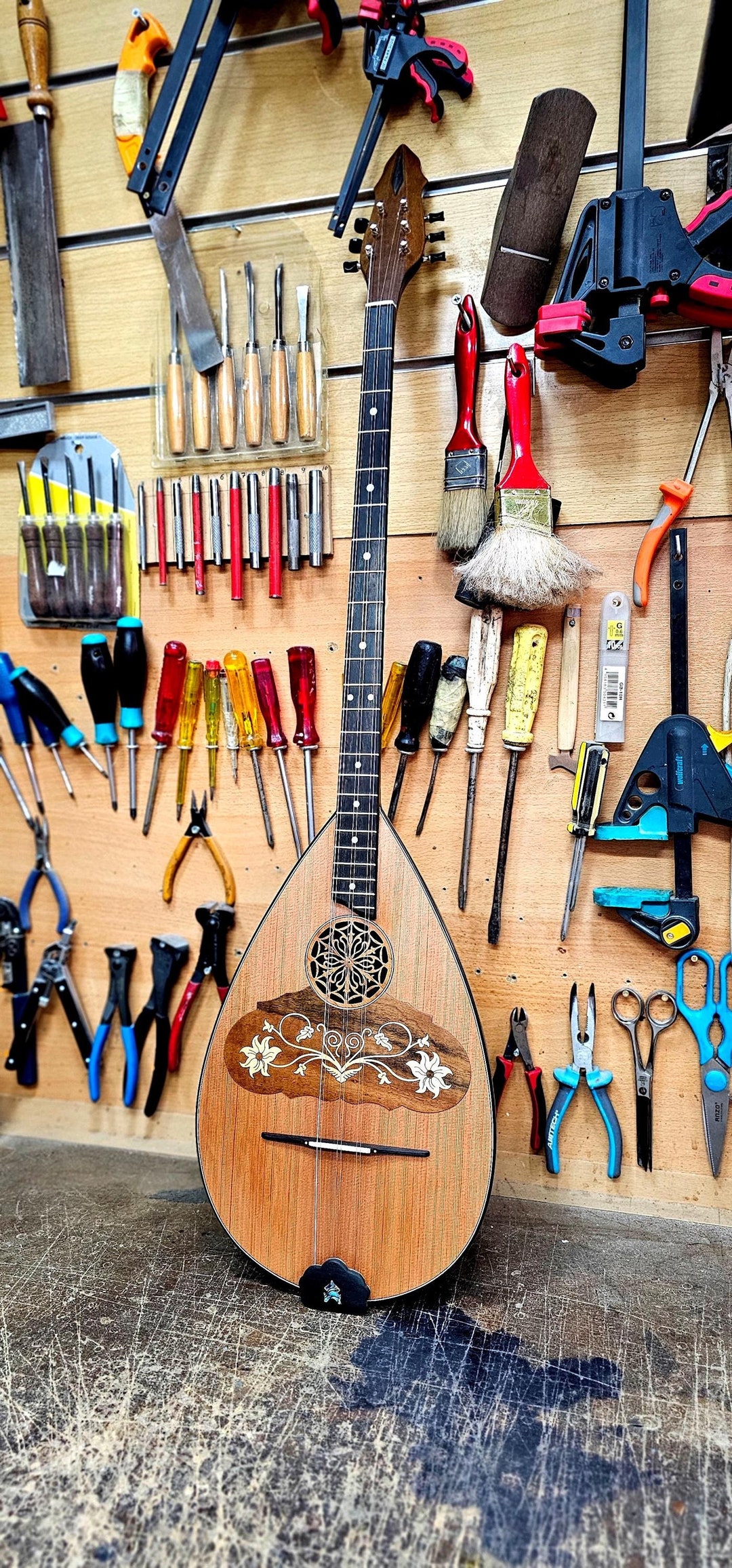 Custom 6 String Bouzouki Handmade Professional 6 String Greek Bouzouki ...