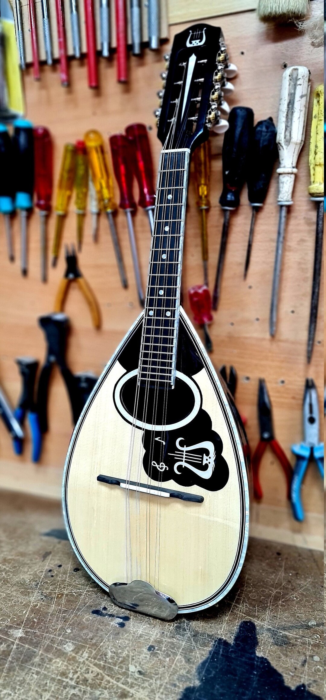 Professional Mandolin | Handmade Professional Greek Round Back Mandolin ...