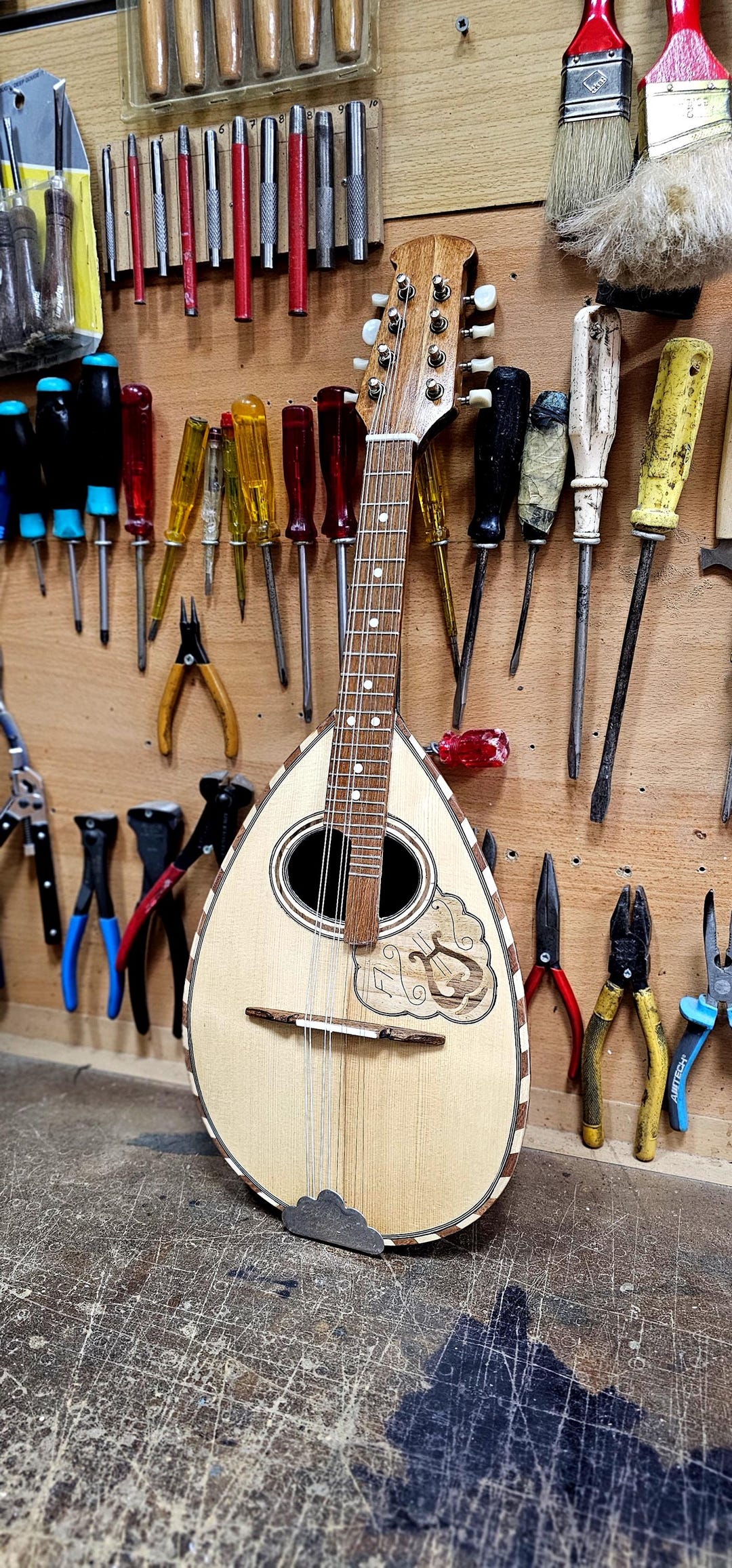 Original Mandolin | Handmade Traditional Greek Round Back Mandolin - Etsy