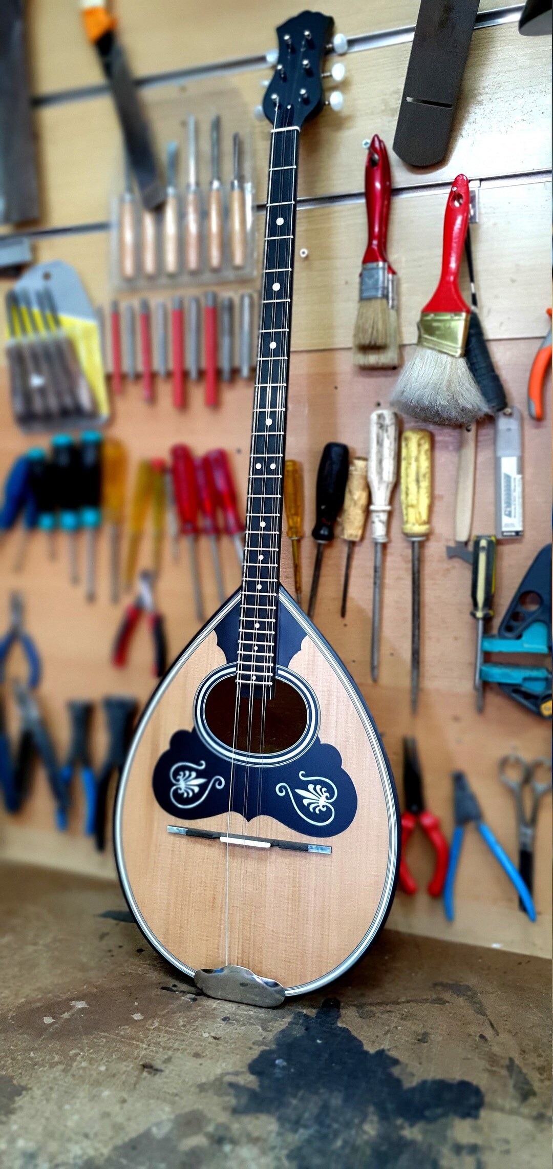 Professional 6 String Bouzouki | Handmade Professional 6 String Greek ...
