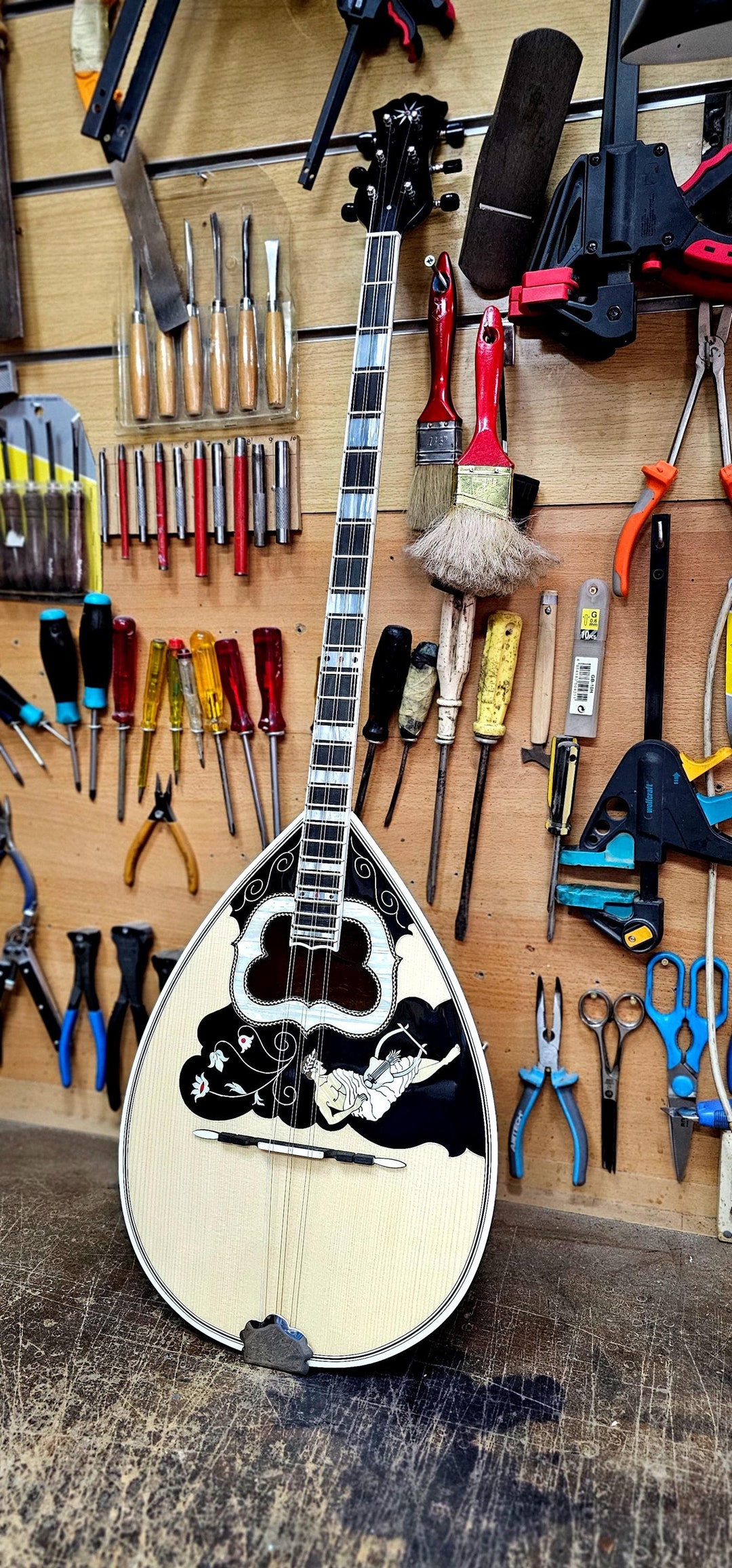 Custom 6 String Bouzouki | Handmade Custom Design Professional 6 String ...