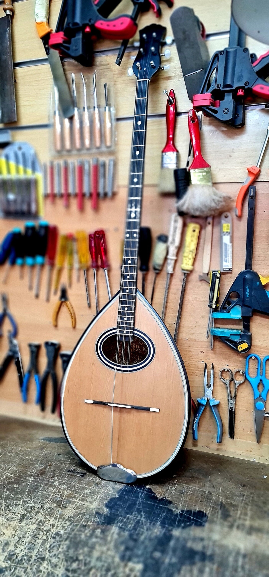 Professional 6 String Bouzouki | Handmade Professional 6 String Greek ...