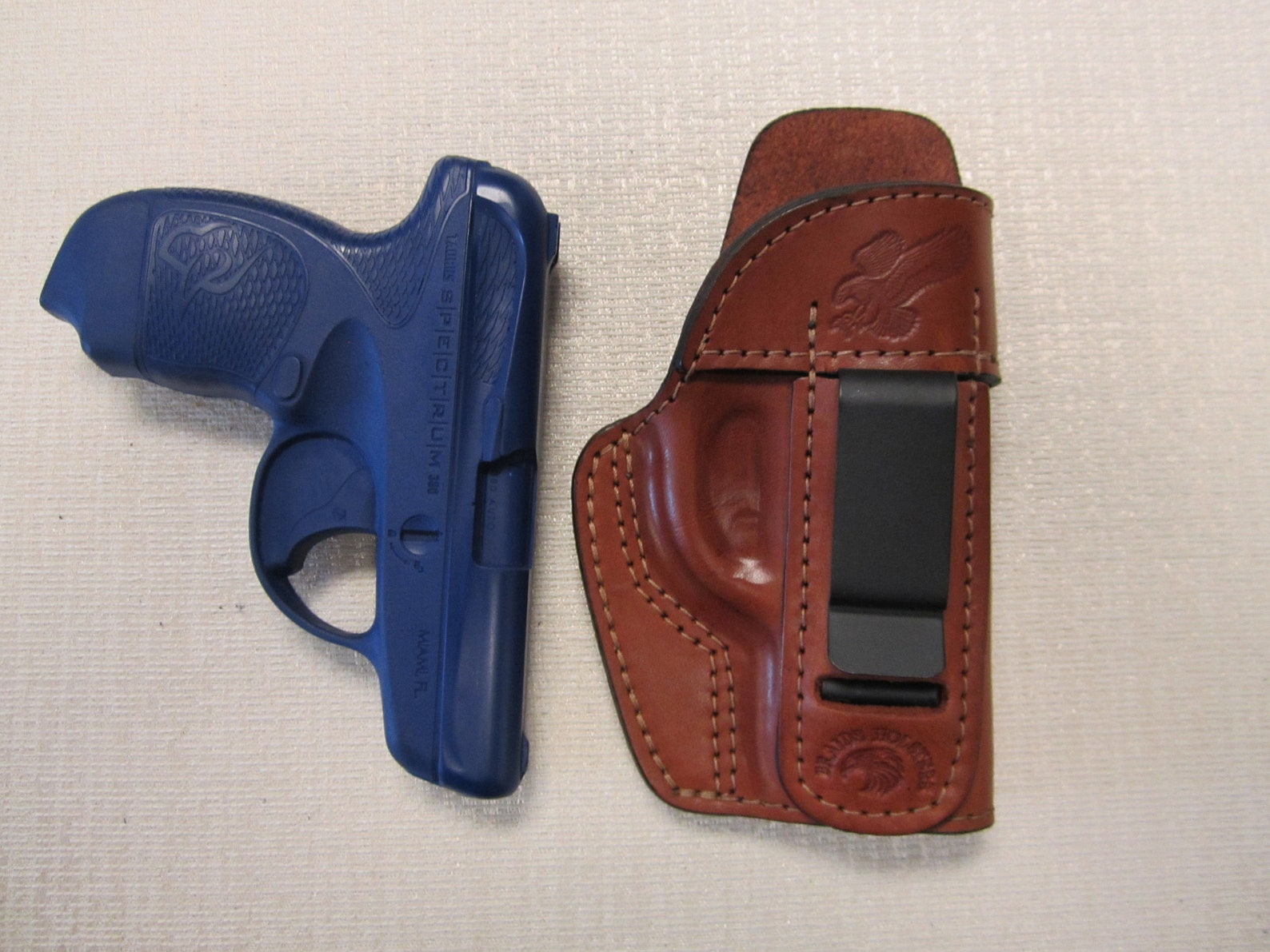 Taurus Spectrum Iwb Formed BROWN Leather Holster With Body - Etsy