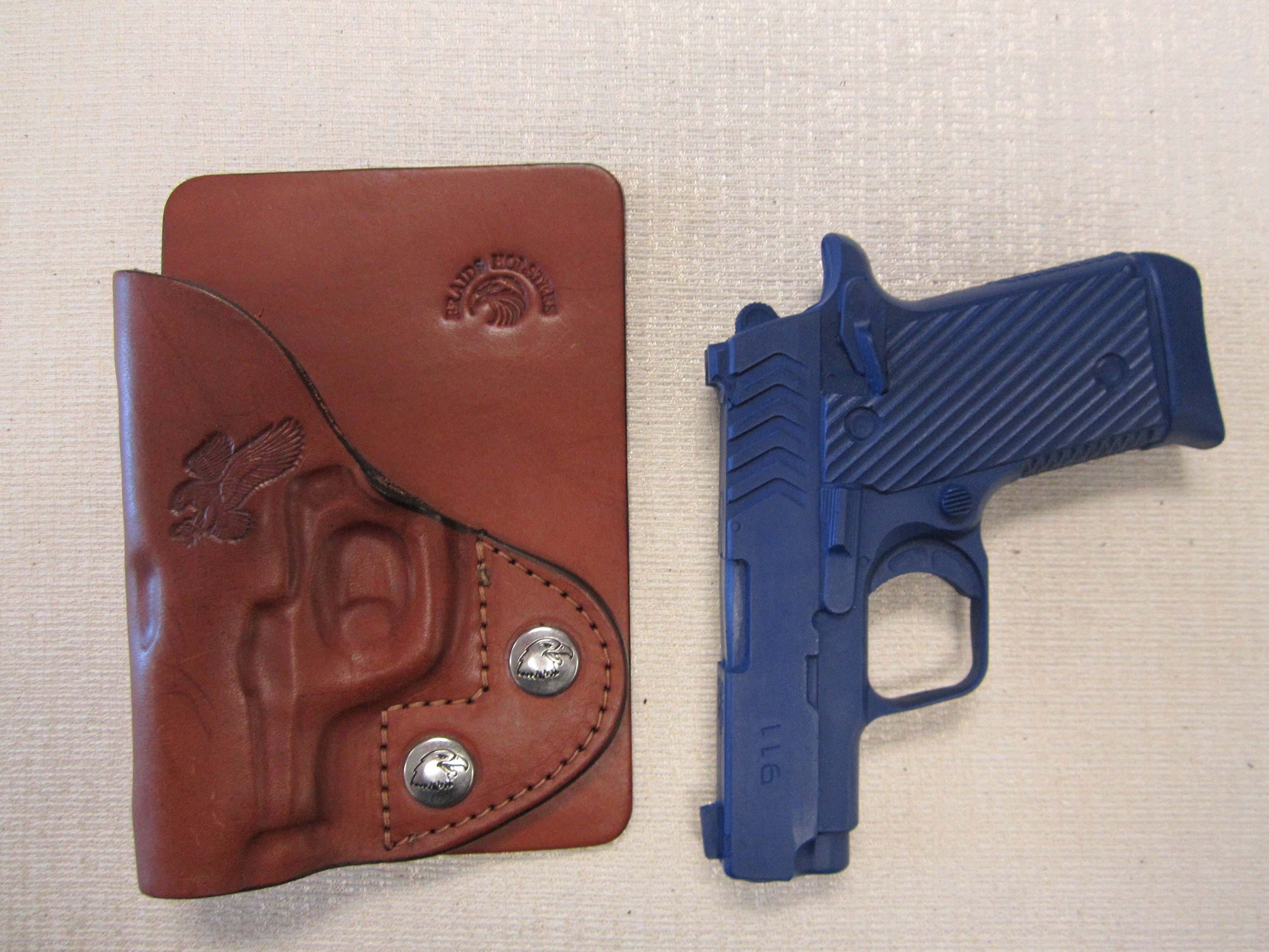 Braids Holsters Springfield Armory 911 380 Cal. BROWN leather | Etsy