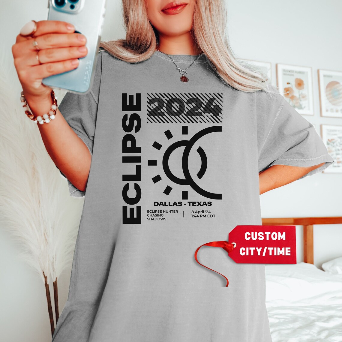 Personalized City Solar Eclipse 2024 Shirt, Astronomy T-shirt, Comfort ...