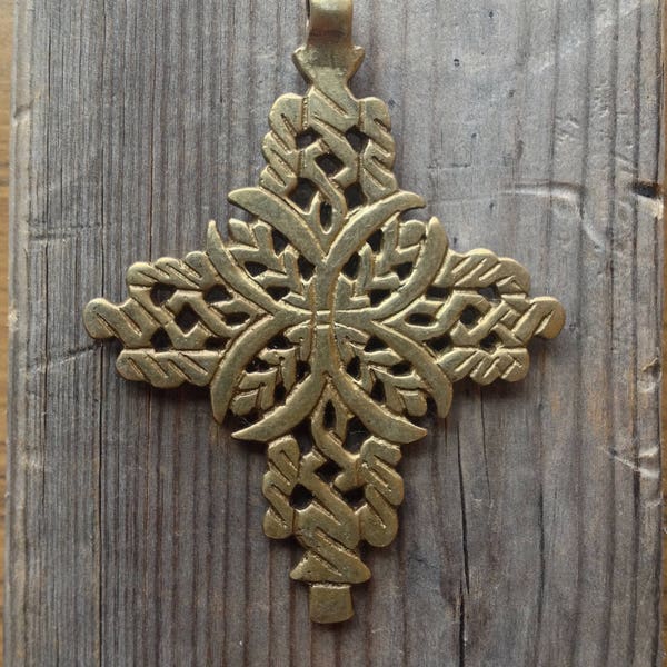 Rustic Cross Pendant - Etsy