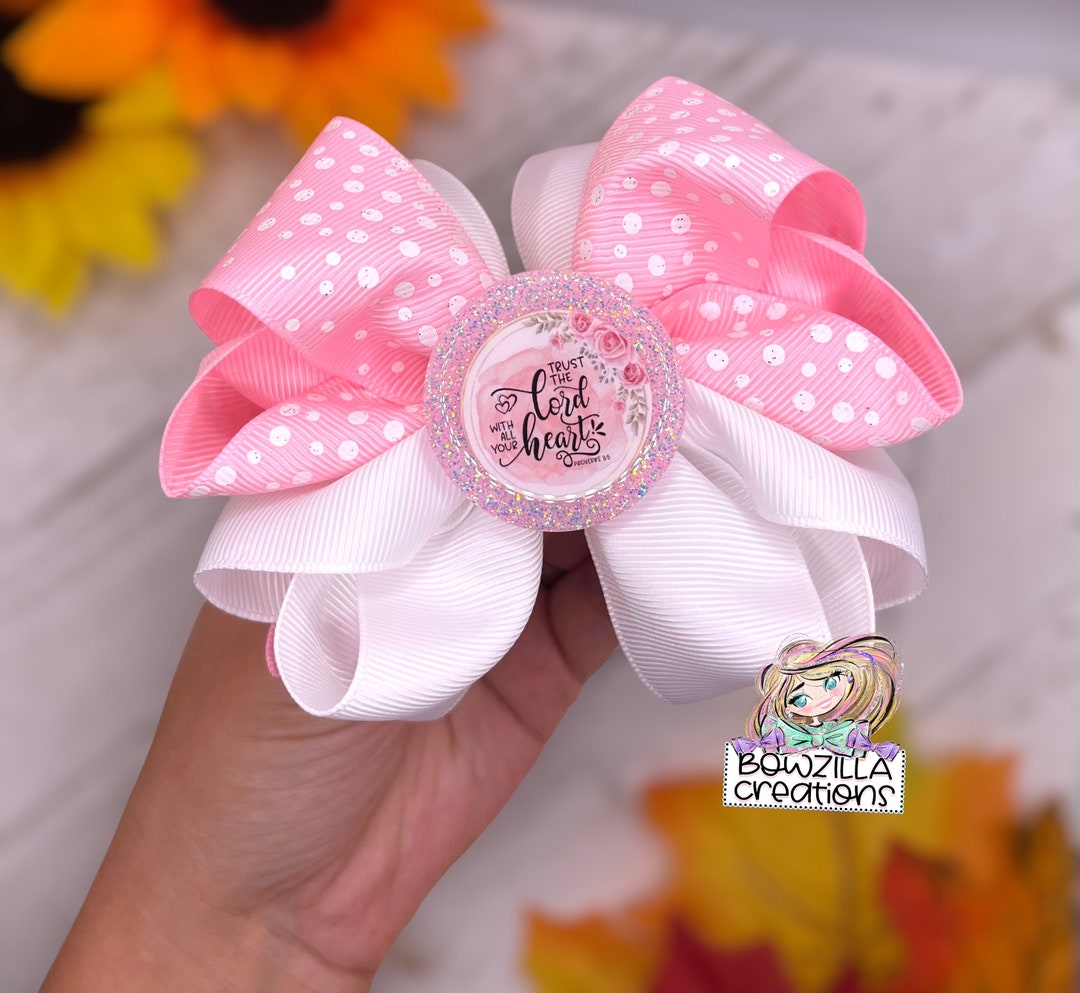Faith Based Hair Bow | Faith Hair Bow | Gods Grace Headband | Religious ...