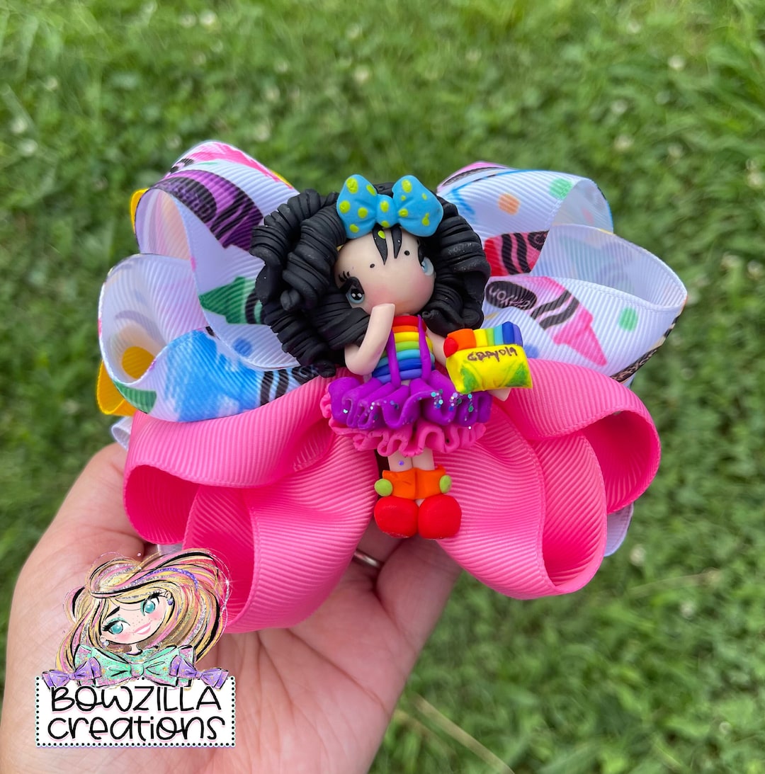 Back to School Hair Bow School Bow Girls School Hair Bow - Etsy