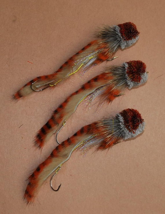 Verminator Sewn Wing String Leech Mottled Deerhair Head - Etsy