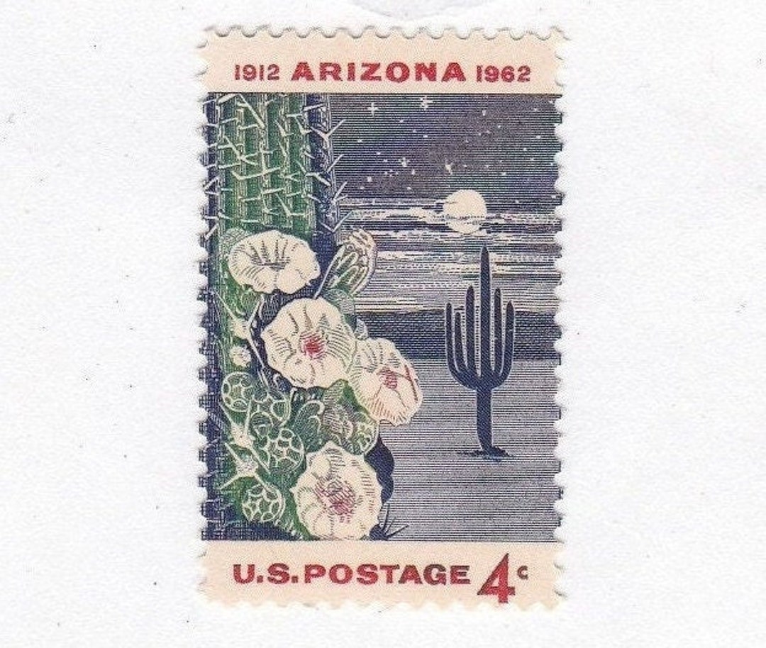 Arizona Statehood 4c Unused Vintage 1962 Postage Stamps for Mailing ...
