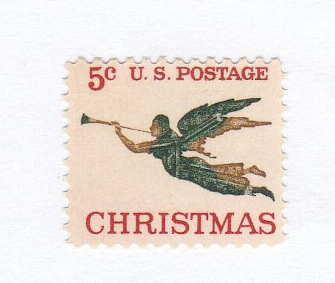 Christmas Angel 5c Unused Vintage 1965 Postage Stamps for Mailing ...