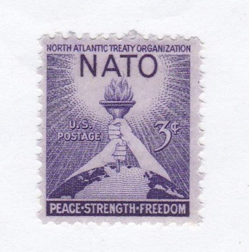 NATO 3c Unused Vintage 1952 Postage Stamps for Mailing - Collecting ...