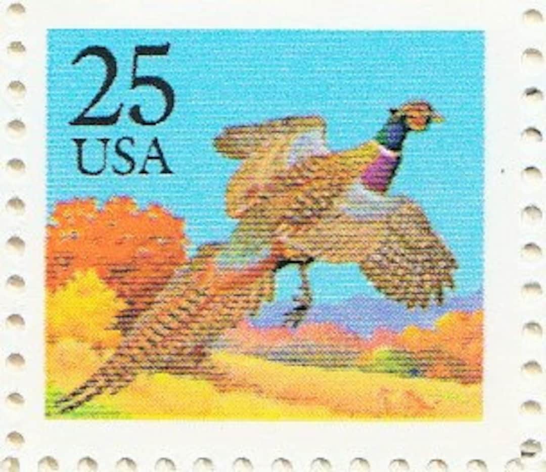 Pheasant 25c Unused Vintage 1988 Postage Stamps for Mailing ...