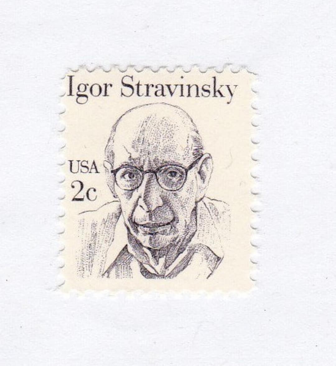 Igor Stravinsky 2c Unused Vintage 1982 Postage Stamps for Mailing ...
