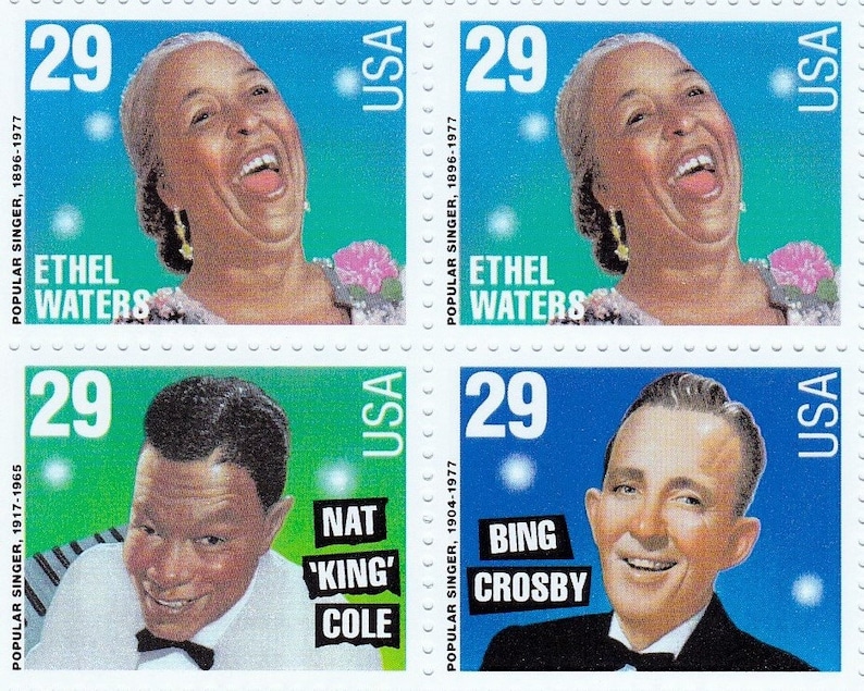 Popular Singers 29c Unused Vintage 1994 Postage Stamps for Mailing ...