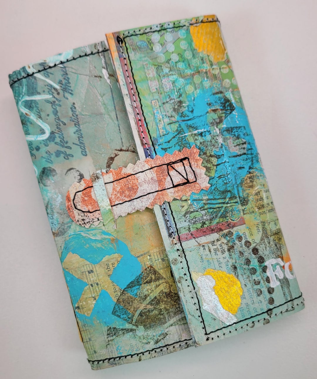 Painted Canvas Art Journal - "create" - Etsy