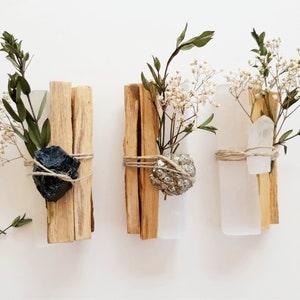 Energy Cleansing Ritual Kit, Palo Santo Fumigation Kit, Selenite ...