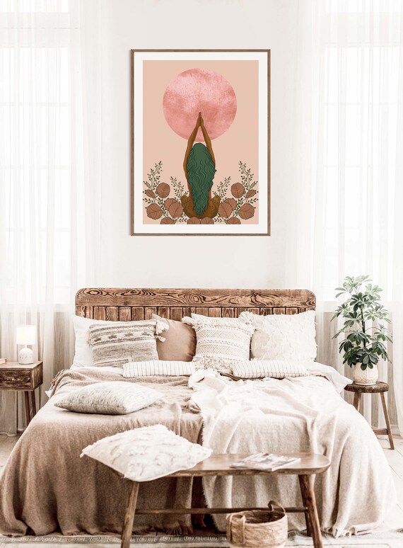 Moon Ritual Wall Art Sacred Feminine Poster Spiritual Woman - Etsy