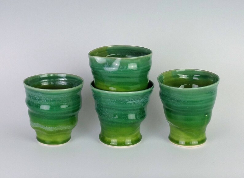 Green porcelain cup handmade porcelain cup handmade ceramic | Etsy