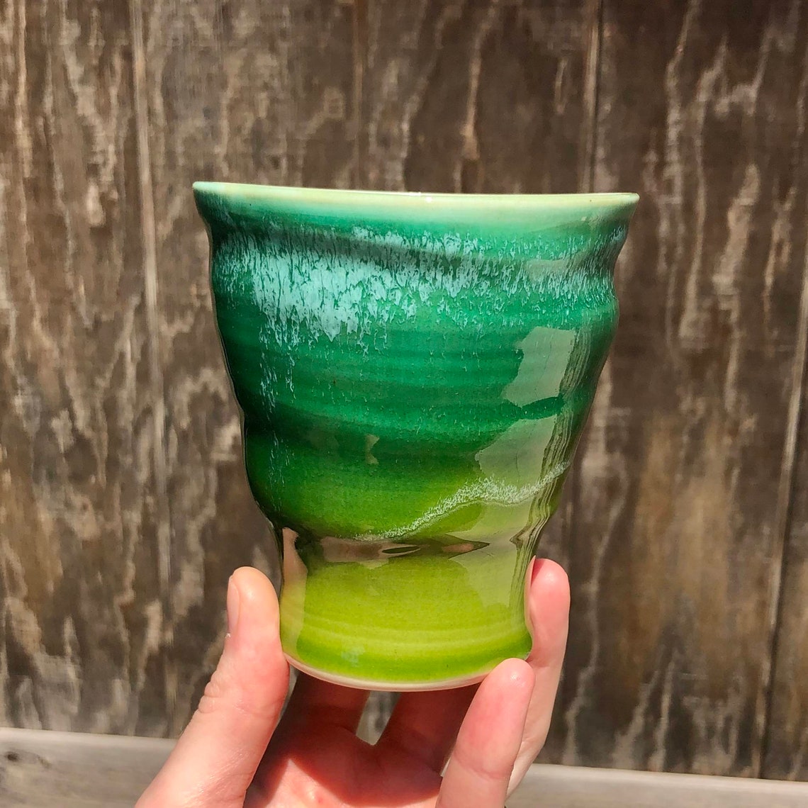 Green porcelain cup handmade porcelain cup handmade ceramic | Etsy
