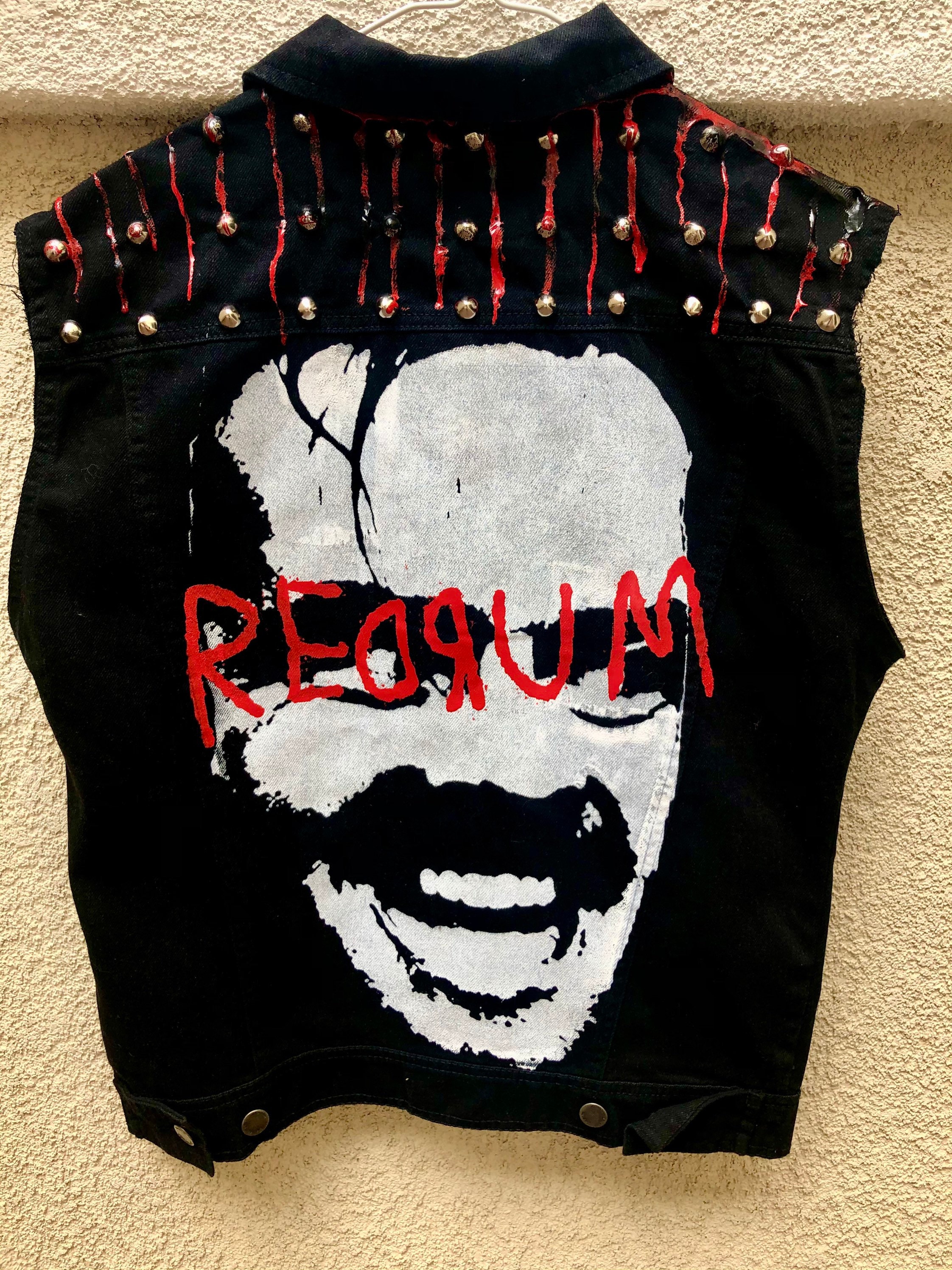 REDRUM Denim Vest - Etsy