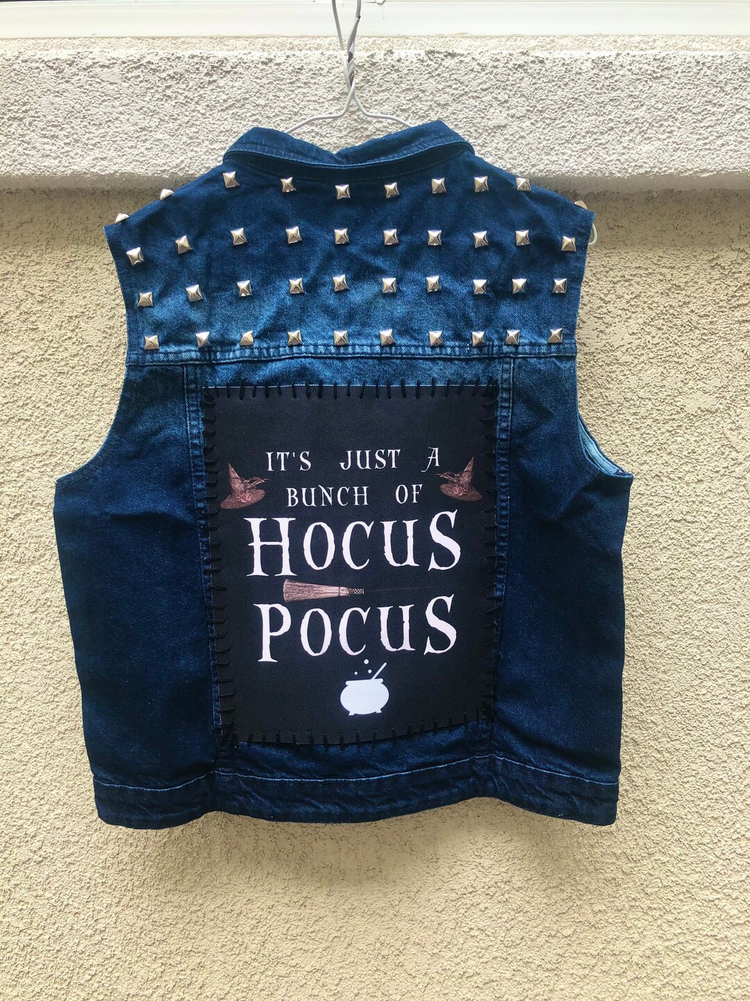 Hocus Pocus Denim Weste Damen und Herrengrößen erhältlich - Etsy.de