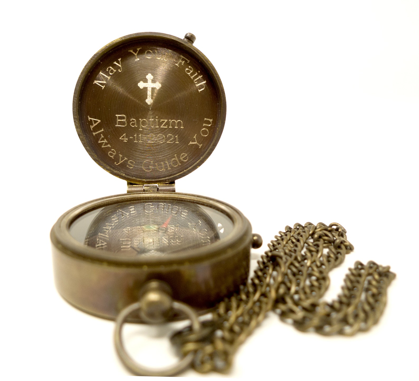 Milled Compass Engraved Compass Personalized Compass - Etsy