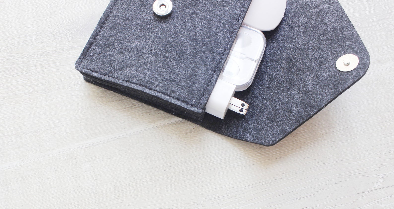 Felt Charger Cable Power Cord Case USB Storage Bag Power | Etsy