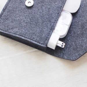 Felt Charger Cable, Power Cord Case, USB Storage Bag, Power Cord Bag ...