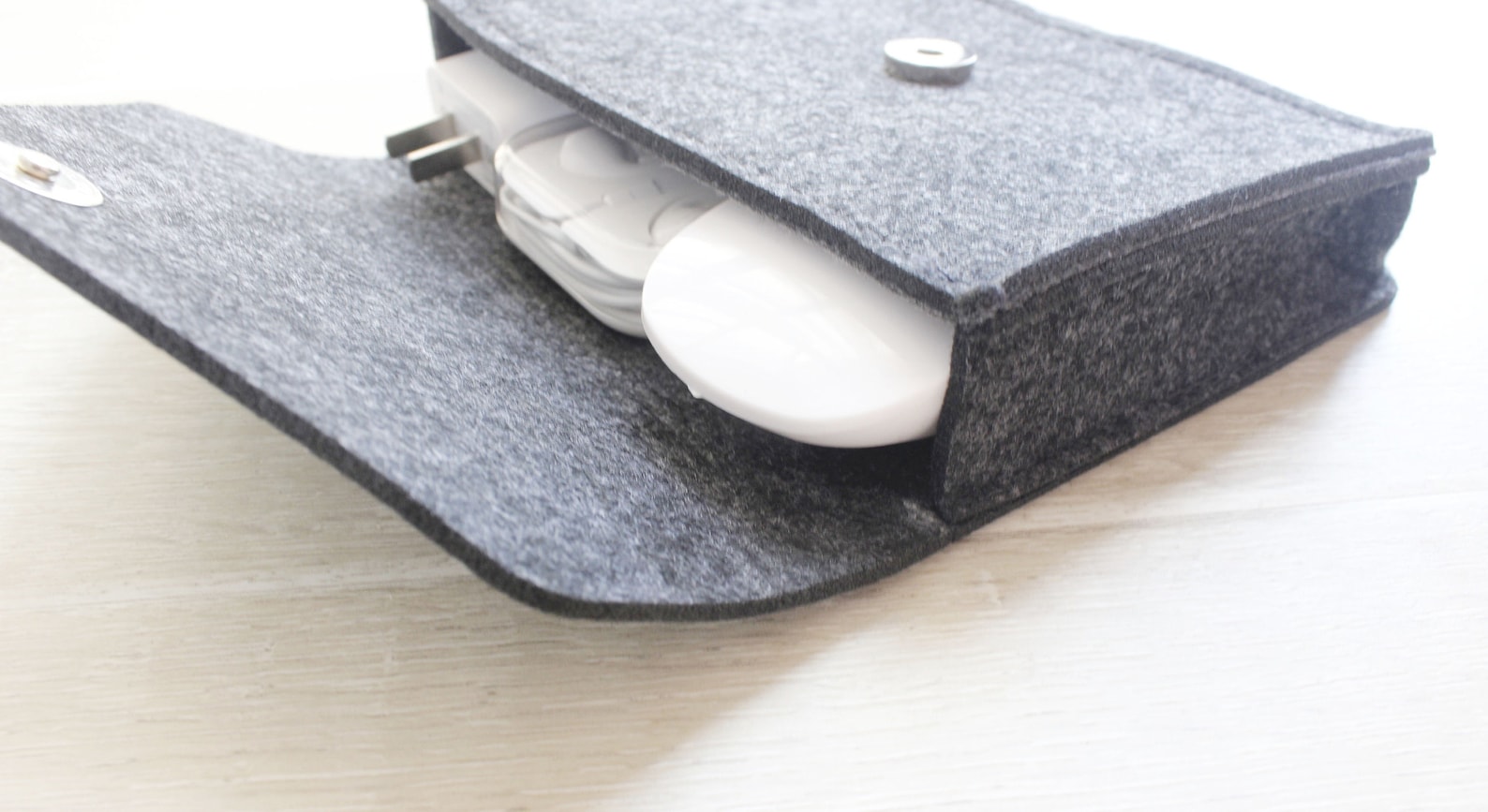 Felt Charger Cable Power Cord Case USB Storage Bag Power | Etsy